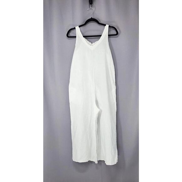 Eena Balai | Pants & Jumpsuits | Eena Balati Jumpsuit Small White Linen ...